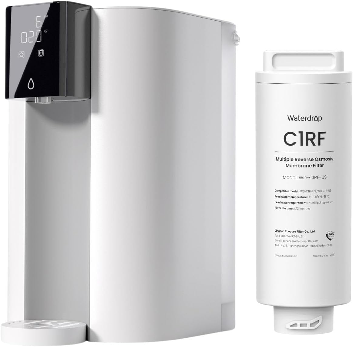 Waterdrop C1S Countertop RO System Filter Combo - Pure Water Solution