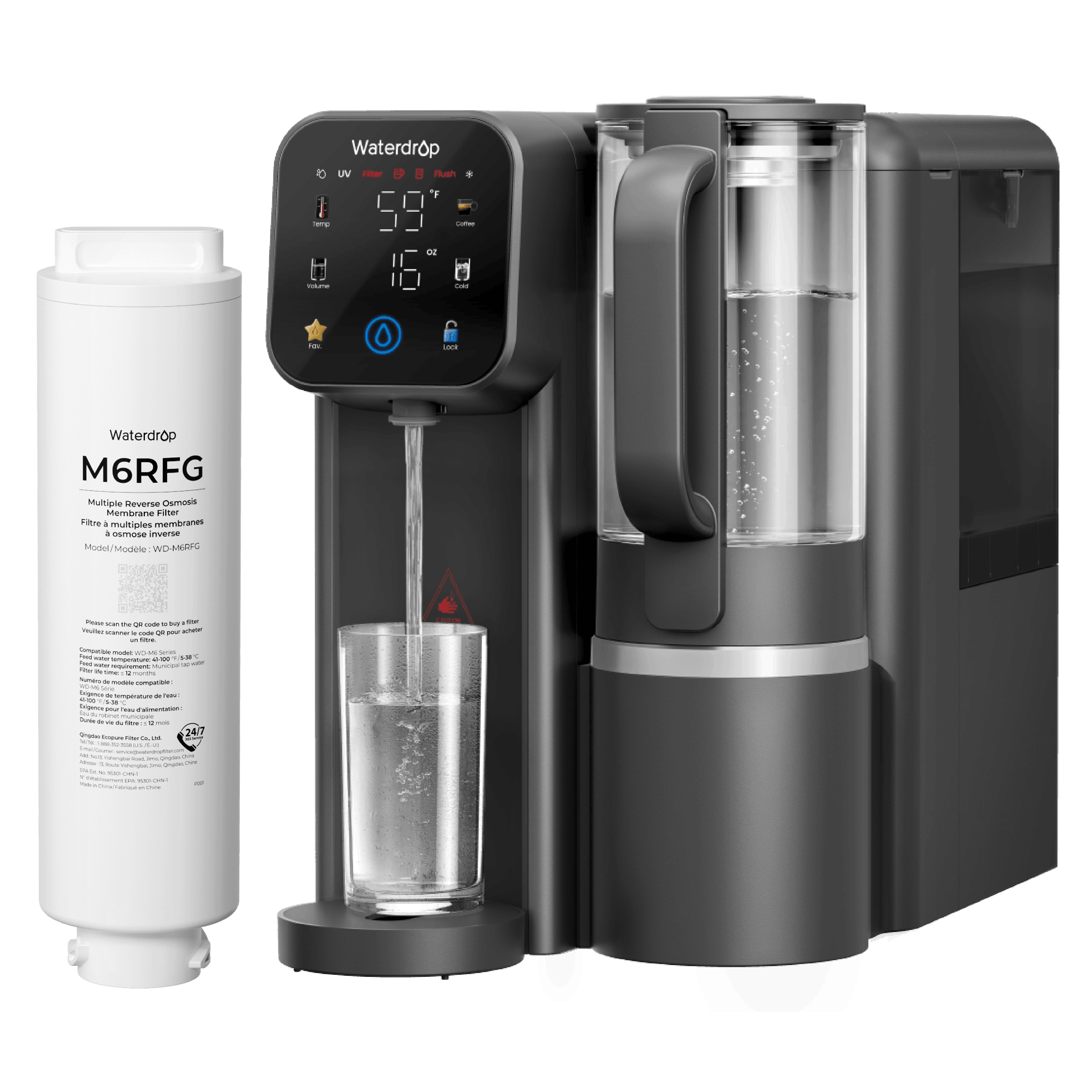 M6HG with Replacement Filter Bundle – Waterdrop