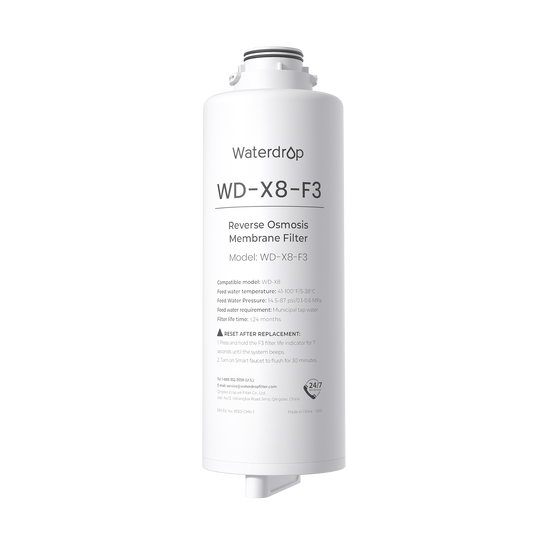 Waterdrop X8-F3 Replacement Filter for X8 Reverse Osmosis System | 800 GPD