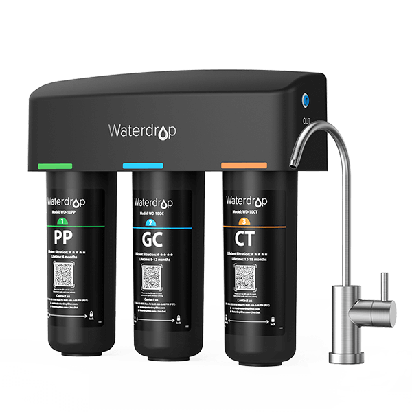3-stage Under Counter Water Filter | with Dedicated Faucet
